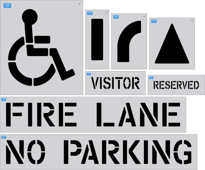 Stencil Kits For Traffic Marking And Parking Lot Maintenance - Cofield ...